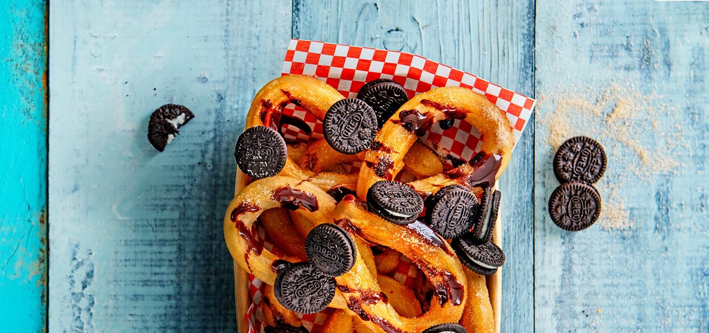 Churros Oreo | Recepten | Aviko Foodservice